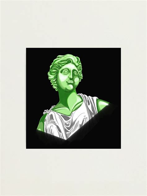 Aromantic Pride Flag Statue Of Diana And Artemis Bust Photographic