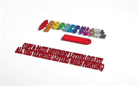 3d Design Customizable Key Chain Tinkercad