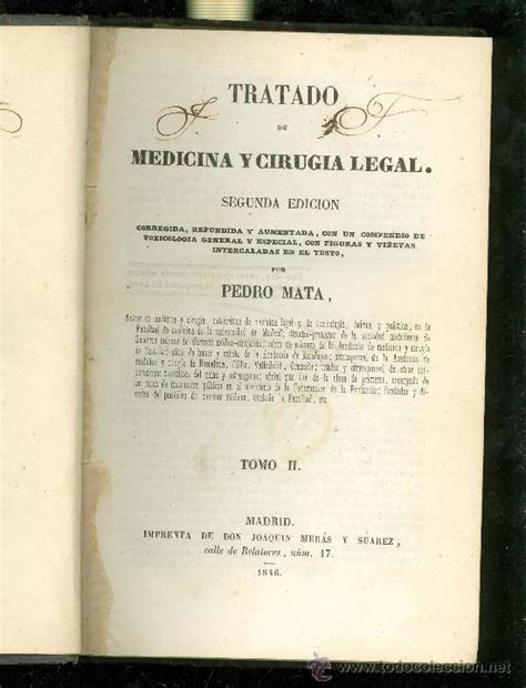 Tratado De Medicina Y Cirugia Legal Edicion Comprar Libros Antiguos De Medicina Farmacia
