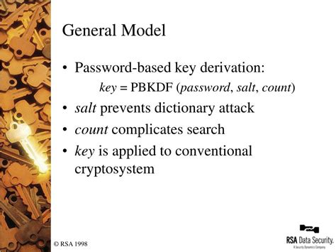 PPT PKCS 5 Password Based Cryptography Standard PowerPoint