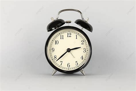 Vintage Clock Against Isolated Background Schedule Synchronize Timer