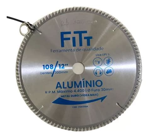Disco P Serra Circular Para Aluminio 300 X 25 Mm Fitt
