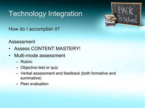 Integrating Technology Into Instruction Ppt