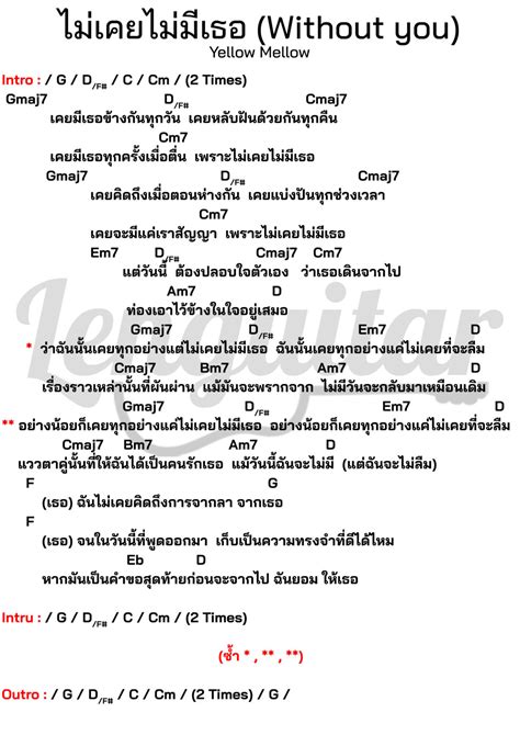 คอร์ดเพลง โอ๊ย โอ๊ย แจ้ ดนุพล คอร์ดเพลงง่ายๆ Lenguitar