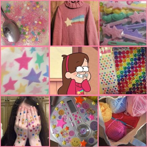★mabel Pines Core ★ Moodboard Ícones Fofos Presentes Feitos A Mao