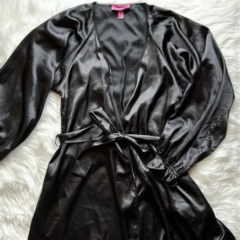 Betsey Johnson Intimates Long Sleeve Satin Silky Depop