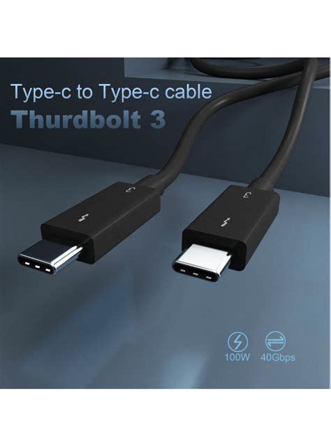 Qgeem Plugable Type C To Usb C Thunderbolt 3 Data Charger Cable 40gbps