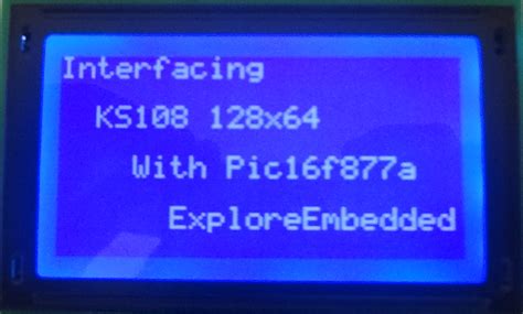 GLCD Interface With PIC16F877A Tutorials
