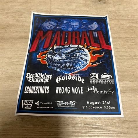 Madball Nyhc Albany Show Flyer 8212016 Death Before Dishonor Wrong