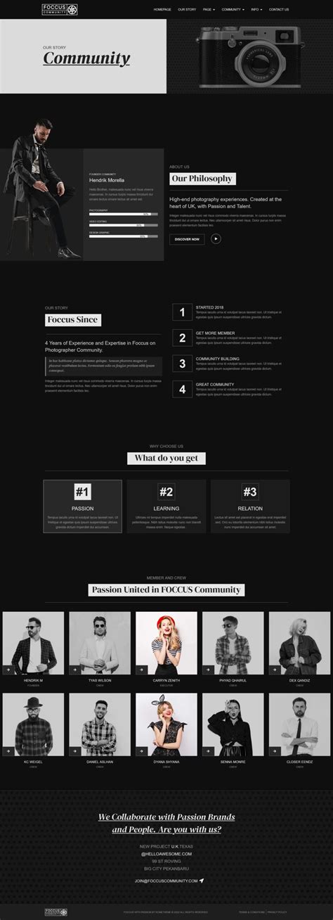Download Foccus Photography Community Elementor Pro Full Site