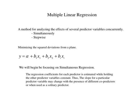 Ppt Multiple Linear Regression Powerpoint Presentation Free Download