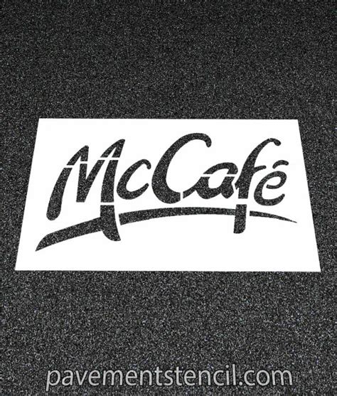 Mcdonalds Mccafe Stencil Stencilfast