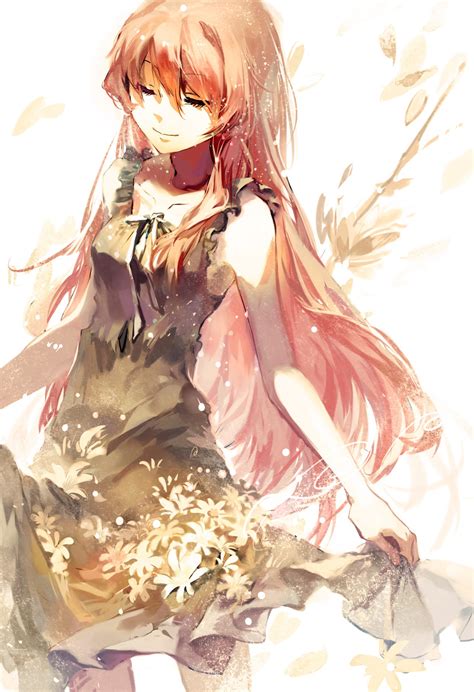 壁纸 插图 花卉 长发 黑裙子 动漫女孩 Vocaloid 色带 Megurine Luka 草图 曼加卡 服装设计