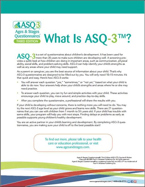 What Is Asq 3 Ages And Stages