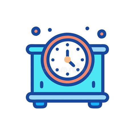 Elegant Classroom Clock Design Icon Stock Illustration Illustration
