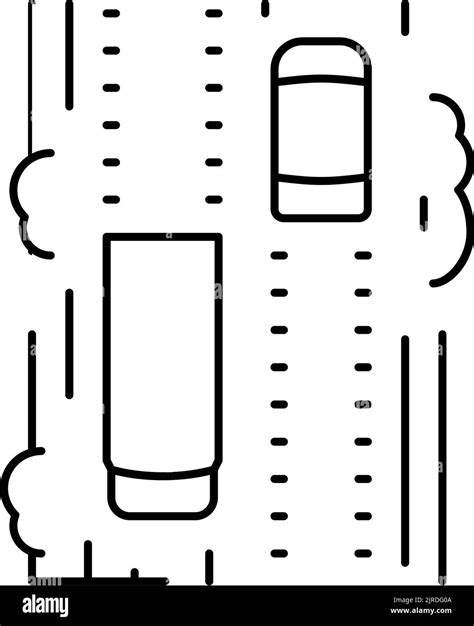 Earthen Road Line Icon Vector Illustration Stock Vector Image And Art Alamy