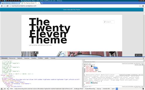Wordpress Which Css Element In Stylecss For Theme 2011 Stack Overflow