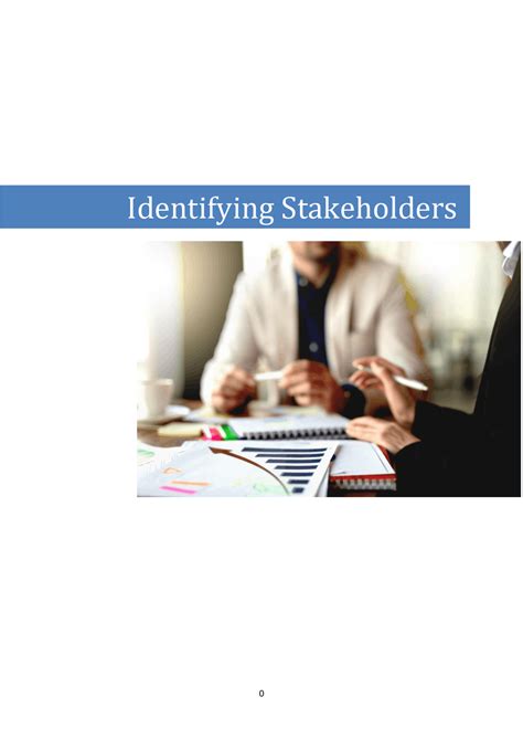 Identifying Stakeholders Exercises Business Docsity