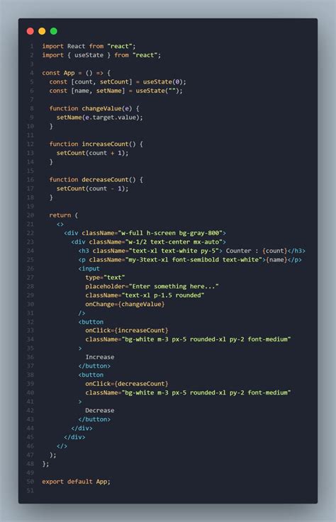 Raza Ali On Linkedin Reactjs Webdevelopment Usestate Codingjourney