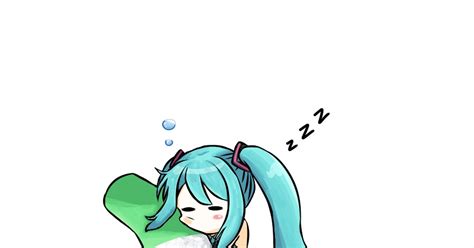 初音ミク Sleeping Miku ジャスミンティのイラスト Pixiv