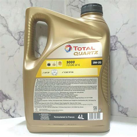 Jual Total Quartz 9000 0W 20 4 Liter API SP ILSAC GF 6A Fully