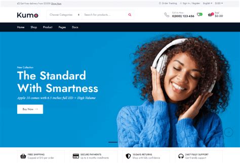 Kumo Flask Multipurpose Fashion ECommerce Template