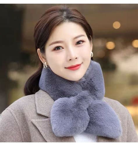 목도리 털 겨울 머플러 따뜻한 필수품 머플러 겨울 심플 방한 퍼 보온 여성 티몬
