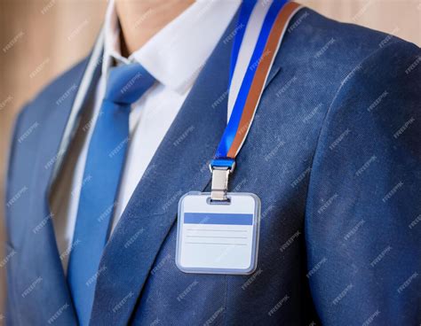 Id Card Or Badge Symbolizing Personal Identification Credentials And