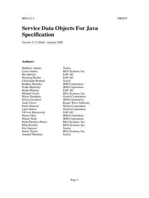 Fillable Online Service Data Objects Version 211 Fax Email