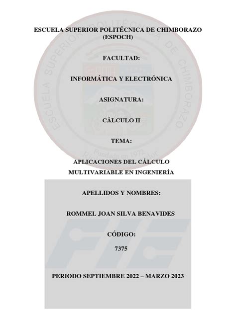 Aplicaciones Del Cálculo Multivariable En Ingeniería Pdf Integral