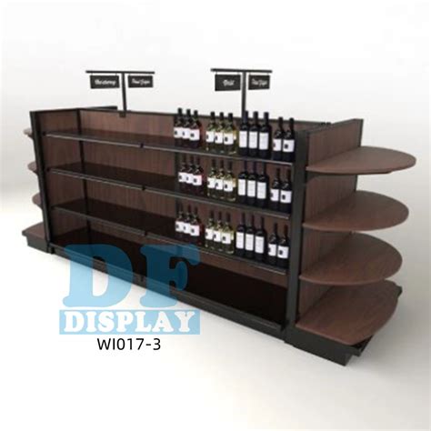 Beer Bottle Display Shelves Wine Display Rack Stand Floor Supermarket