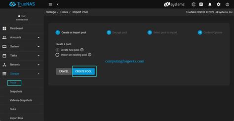 How To Install And Configure Truenas Core Storage Computingforgeeks
