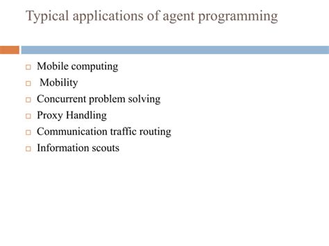 Agent Oriented Programming Ppt Pptx