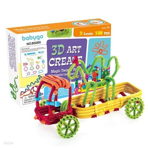 매직트위스트블록 108pcs 창의블록 소근육발달 예스24