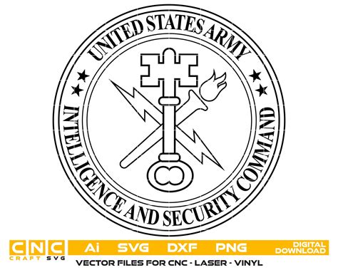United State Army Intelligence And Security Command Logo Vector Art A
