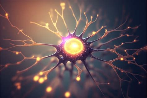 Premium Ai Image Glowing Neuron Cell Branches Unveiling The Mystery