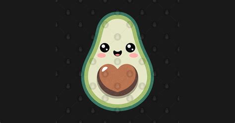 Cute Avocado Kawaii Valentines Cute Avocado Kawaii Valentines T
