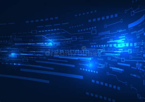 Technology Background Data Shows The Transmission Of Large Amounts Of Data Through An Efficient