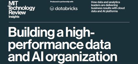 Building A High Performance Data And Ai Organization