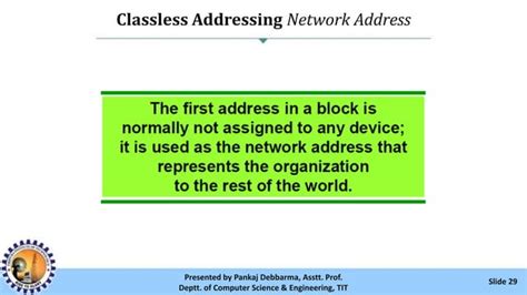 NETWORK LAYER Logical Addressing PPT