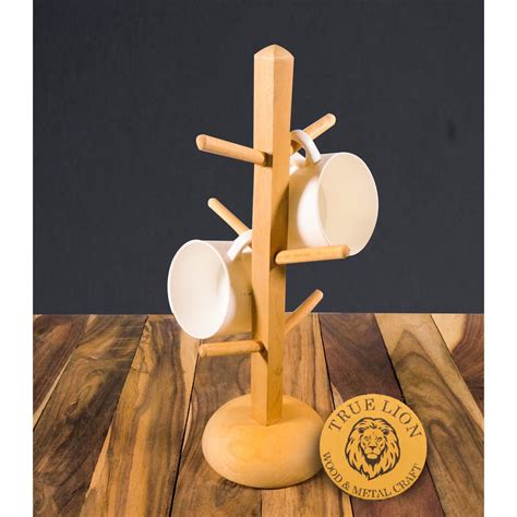 Kayu Stackable Wooden Glass Rack Wooden Hanging Glass Rack Shopee