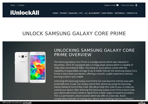 Unlock Samsung Galaxy Core Prime With IUnlockAll By Eunlocks Toronto Issuu