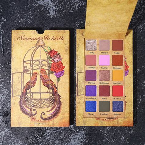 Ucanbe Nirvana Rebirth 15 цветов Металлические мерцающие тени для век палитра для макияжа