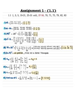 Notes On Matrix Multiplication Studocu