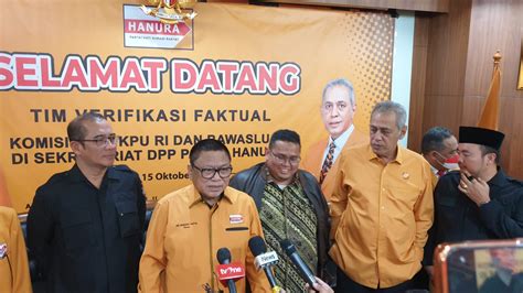 Ikuti Verifikasi Faktual Partai Hanura Sebut Persiapan Pemilu Kali Ini