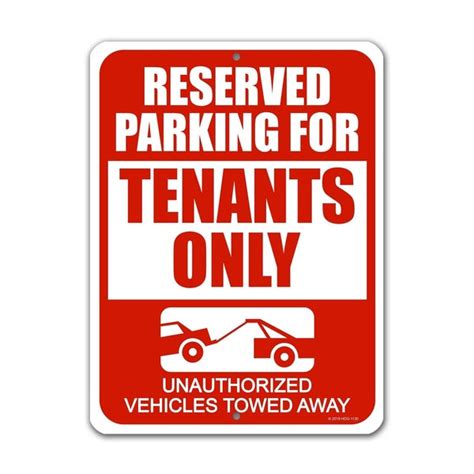 Parking Tenants Only Sign Etsy