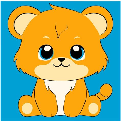 Premium Vector Cute Leo Clean Line Art High Det
