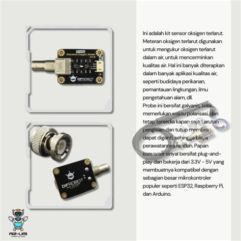 Jual Dfrobot Analog Dissolved Oxygen Sensor Meter Kit For Arduino
