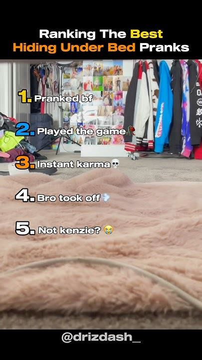 Ranking The Best Hiding Under Bed Pranks 😂💀 Shorts Youtube