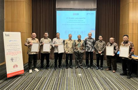 Spjm Raih Sertifikat Sistem Manajemen Terintegrasi Pas 992012 Pluzid